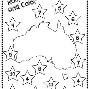 Australia Numbers to 12 and Colours Activity - Maths Counting ...