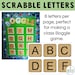 Scrabble Word Game - Word Work Game Worksheets for Literacy Centers ...