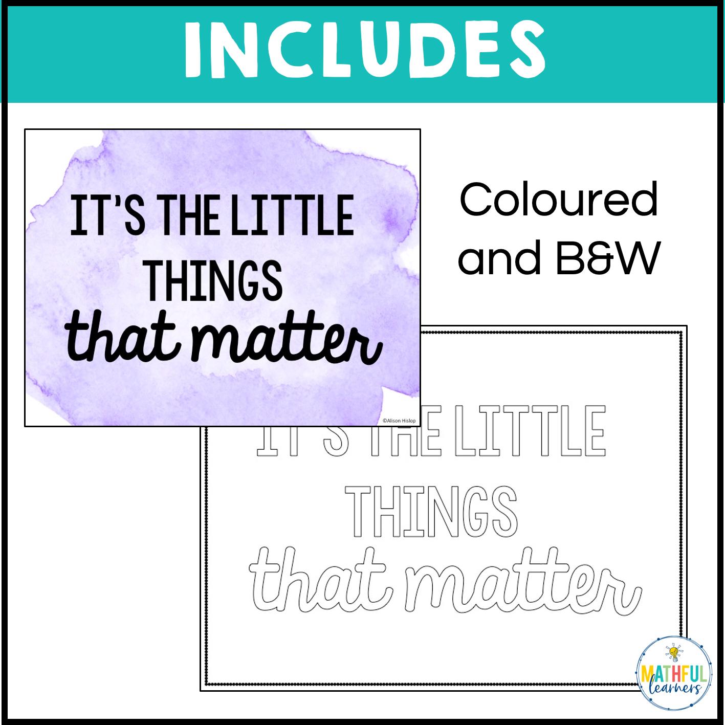 Well-being Posters With Inspirational Quotes to Promote Resilience ...