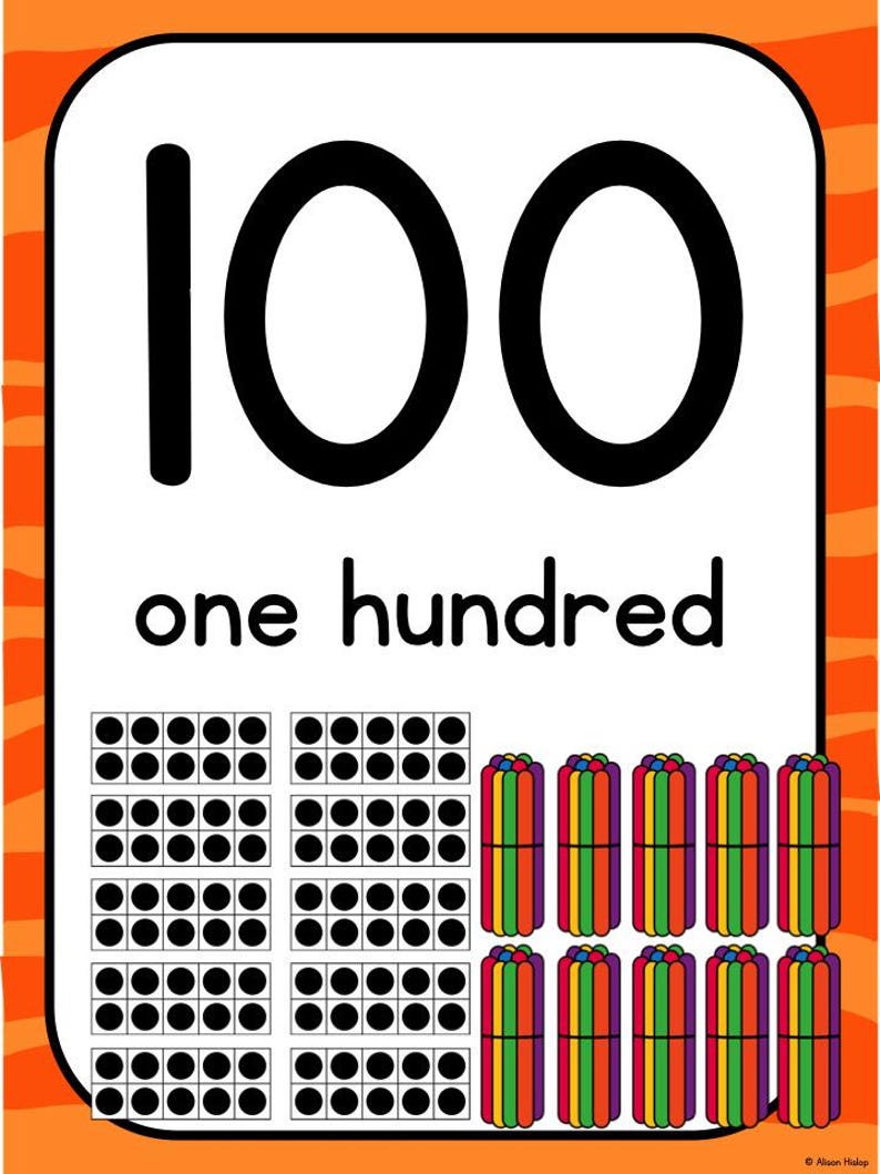 Number Posters & Flashcards - Tens Frame, Icypole Stick - 0-20, 10's to ...
