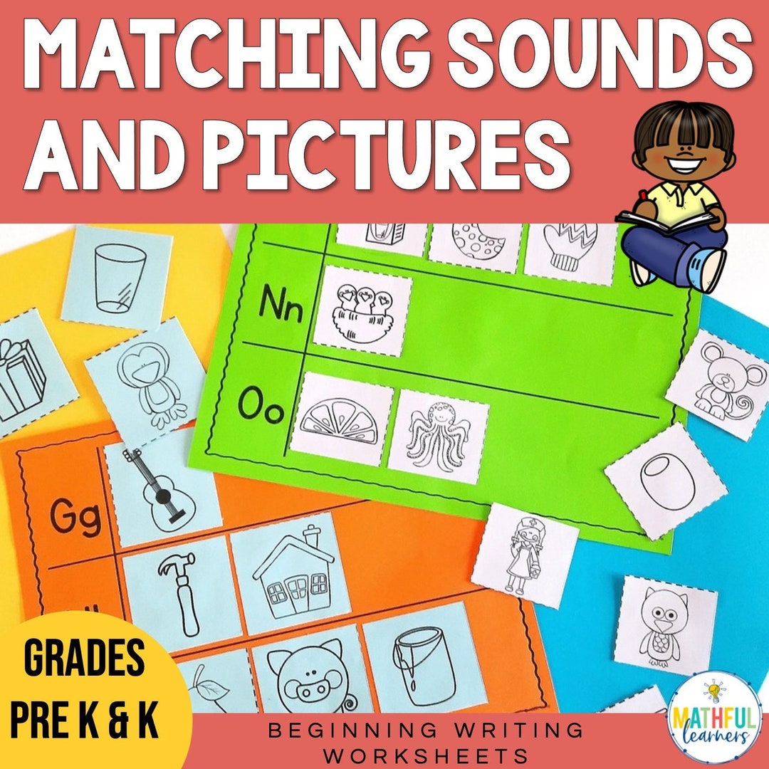 Phonics Worksheets - Cut & Paste Initial Sounds Pictures No Prep ...