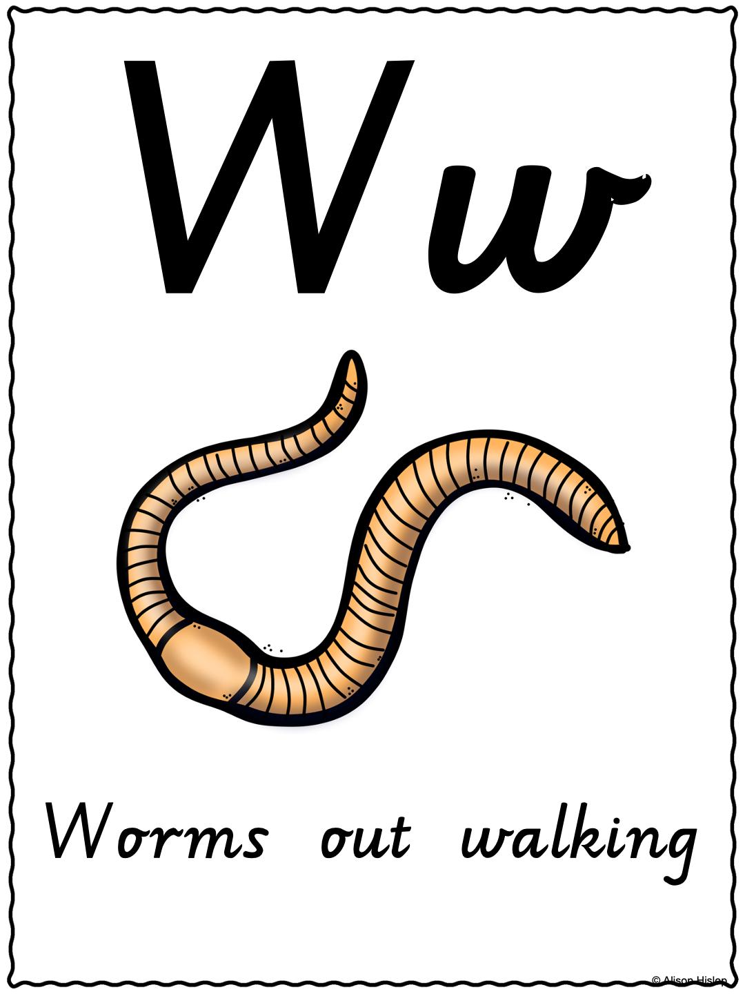 Ants in the Apple Alphabet Posters & Flashcards - Victorian Modern ...