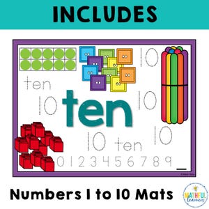 Numbers 1 to 10 Printable Mats - Learning Numbers to 10 | Counting ...