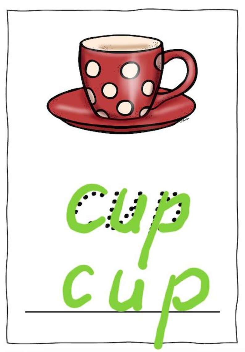 Handwriting Practice Cards - CVC Words Write & Wipe - QLD Font ...