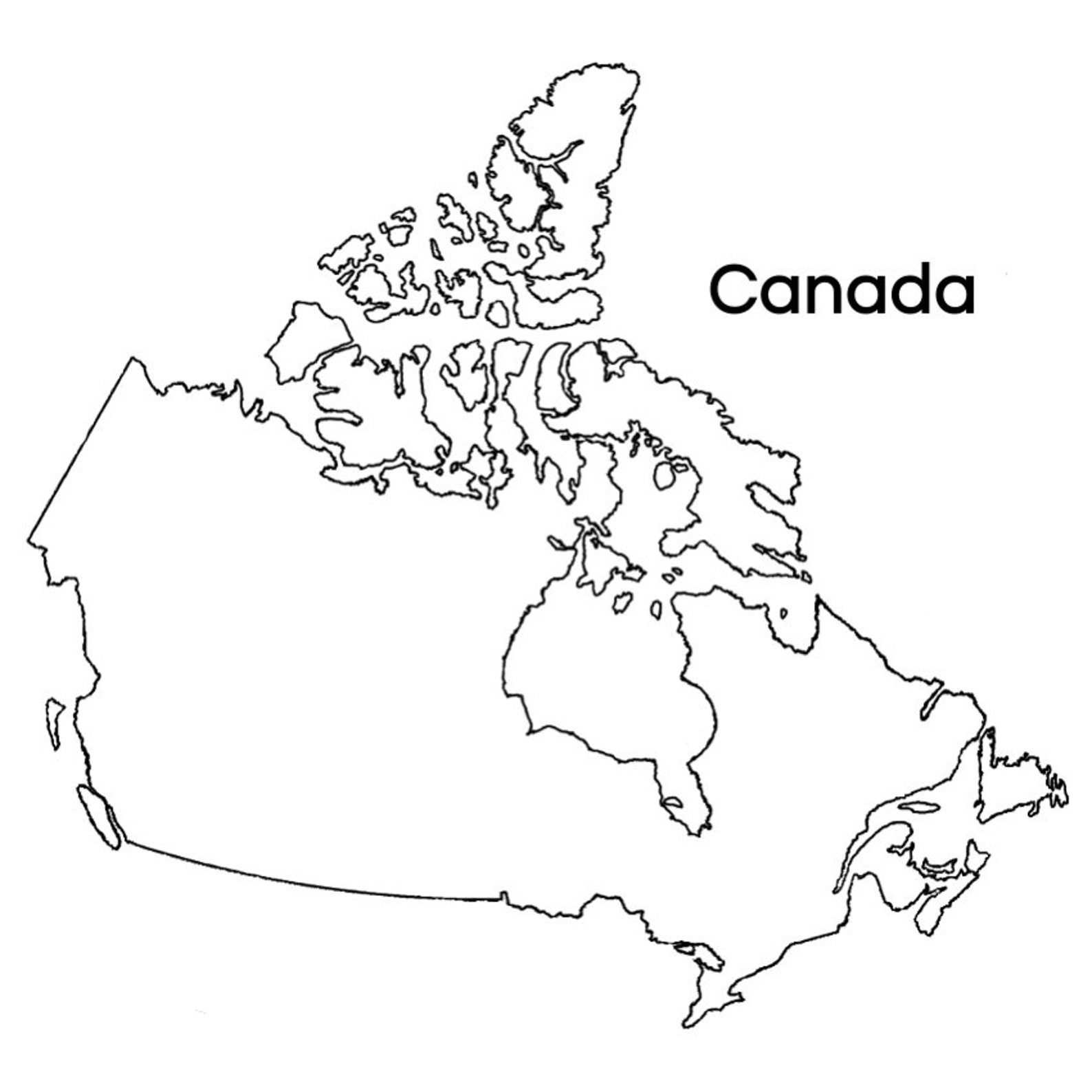 North America Map Clipart With USA, Canada, Mexico and Central America ...