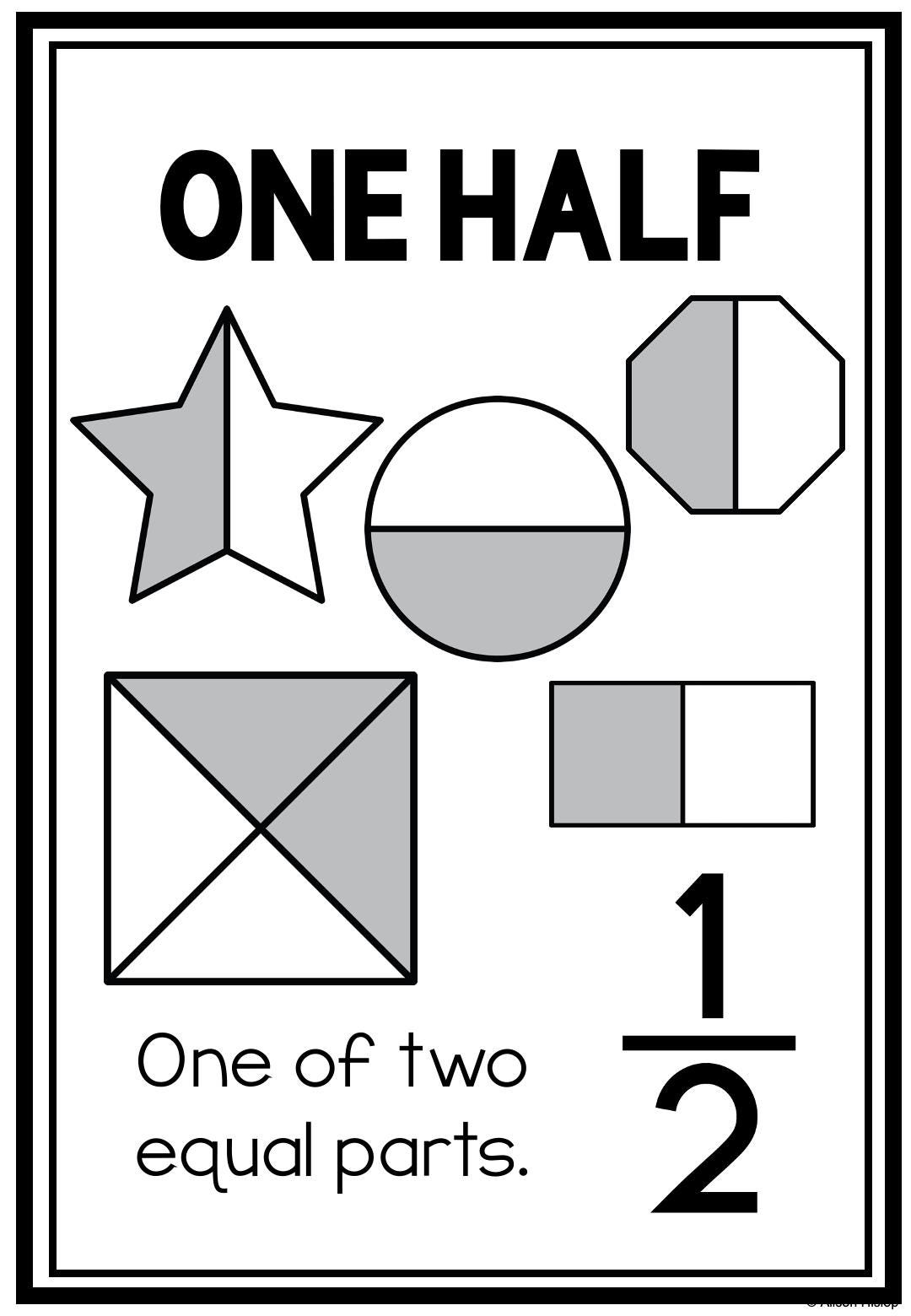 Fractions Terminology Posters Math Vocabulary & Educational Classroom ...