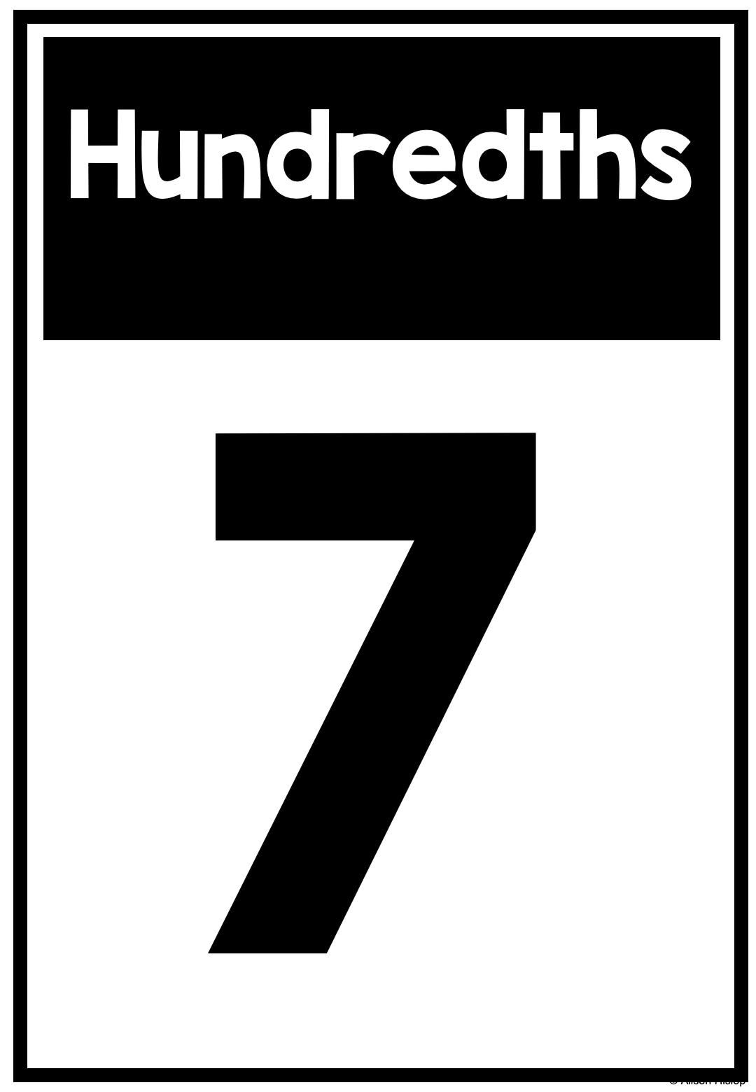 Place Value Wall Posters - Billions to Thousandths Including Decimal ...