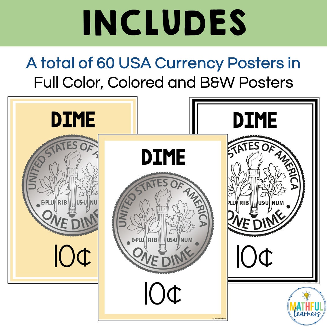 USA Money Posters - Including Coins and Bills US Currency - Etsy