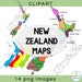 New Zealand Maps Clipart | High-resolution Digital Map Illustrations ...