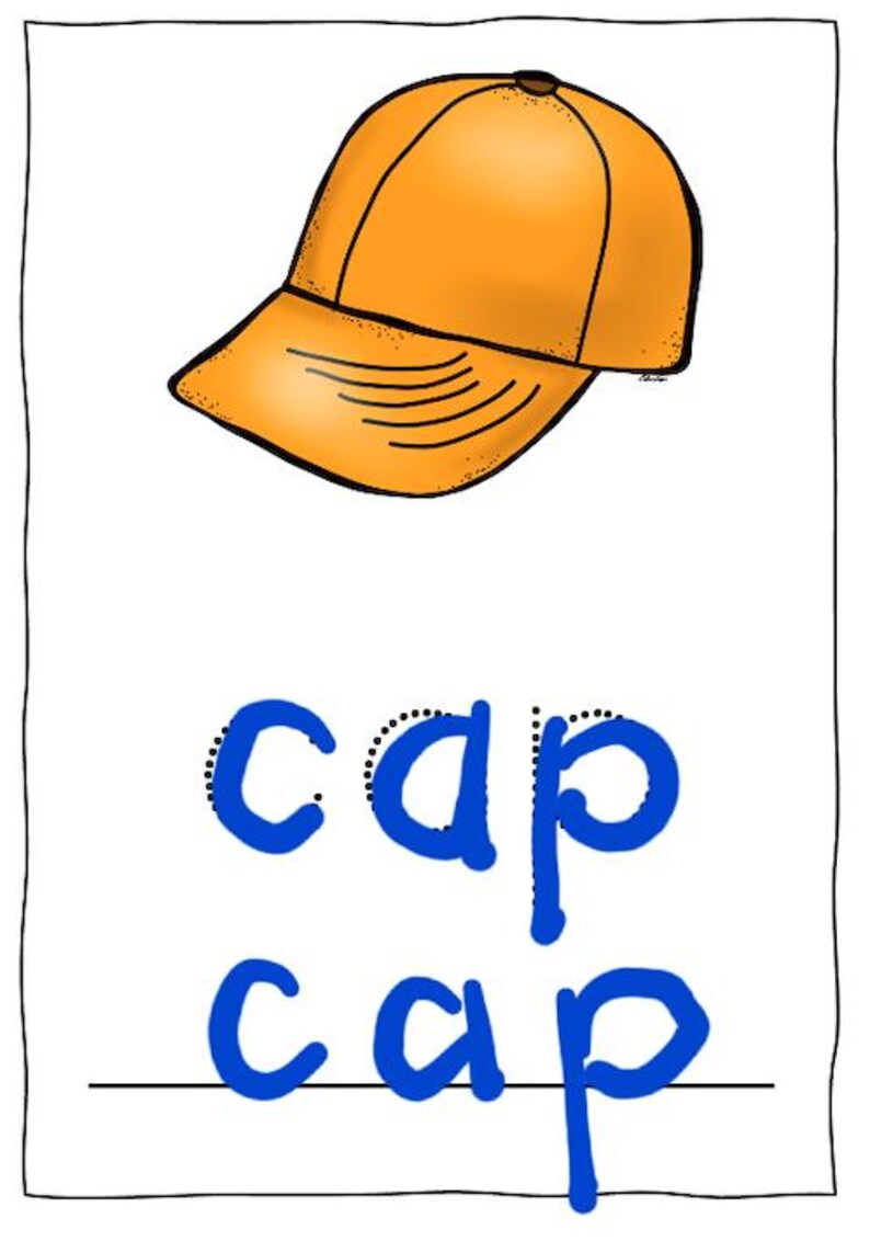 Handwriting Practice Cards - CVC Words Write & Wipe | Phonics | Writing ...