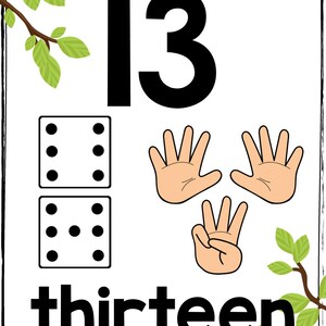 Number Posters 1 to 20, Counting by 10s to 100 - Classroom Decor Sloth ...