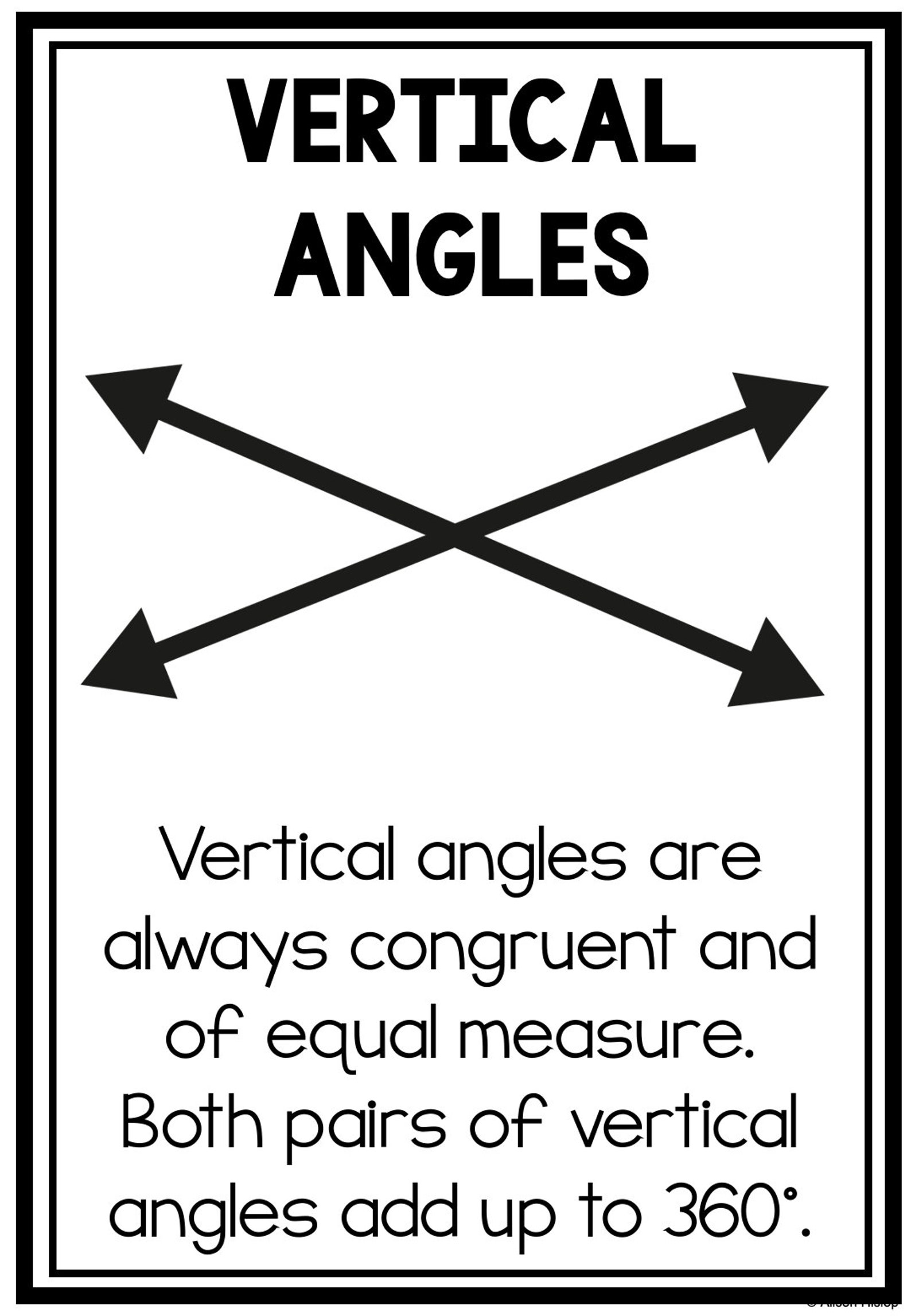 Angles Posters - Geometry Terminology - Math Vocabulary Classroom ...