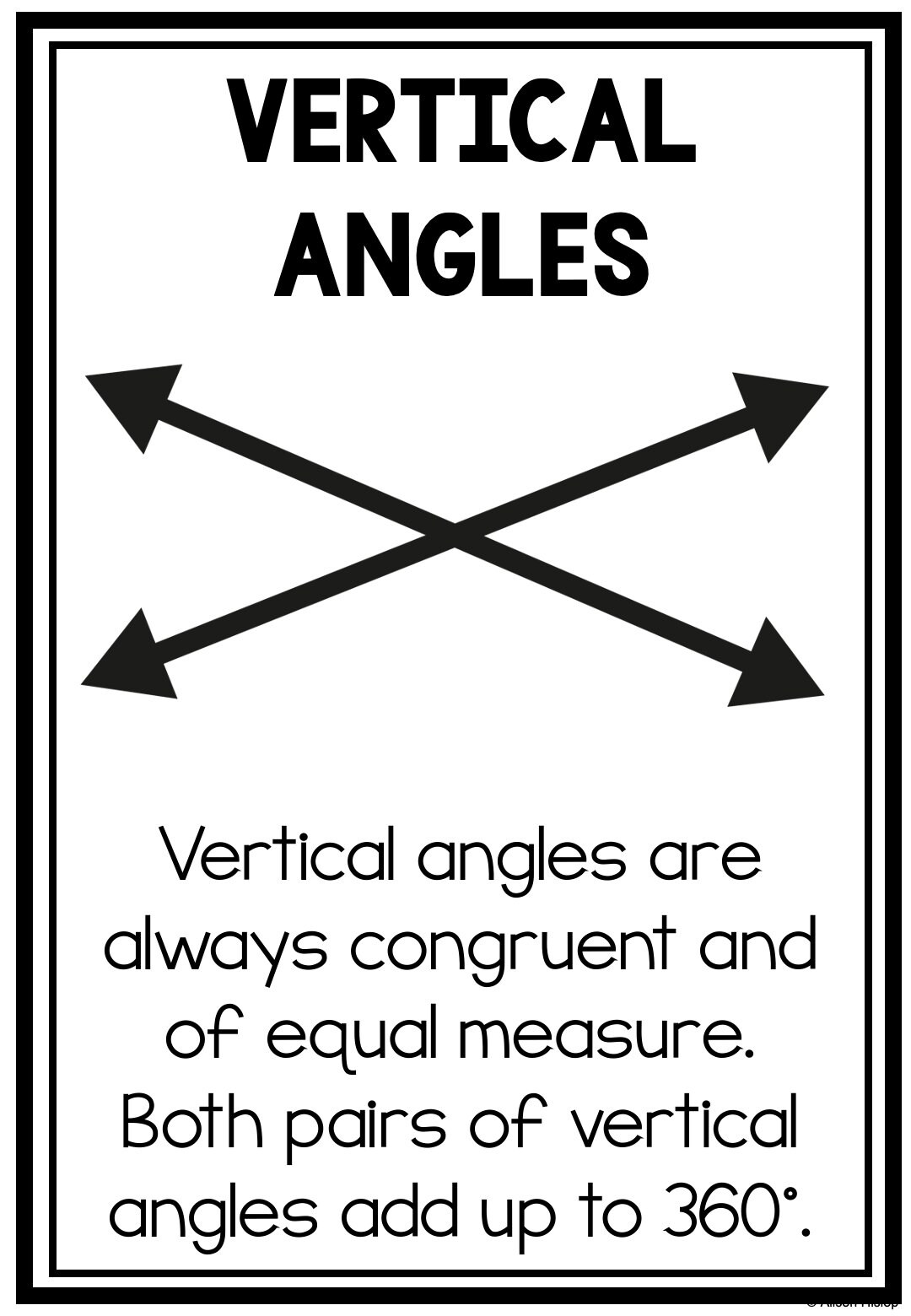 Angles Posters - Geometry Terminology - Math Vocabulary Classroom ...