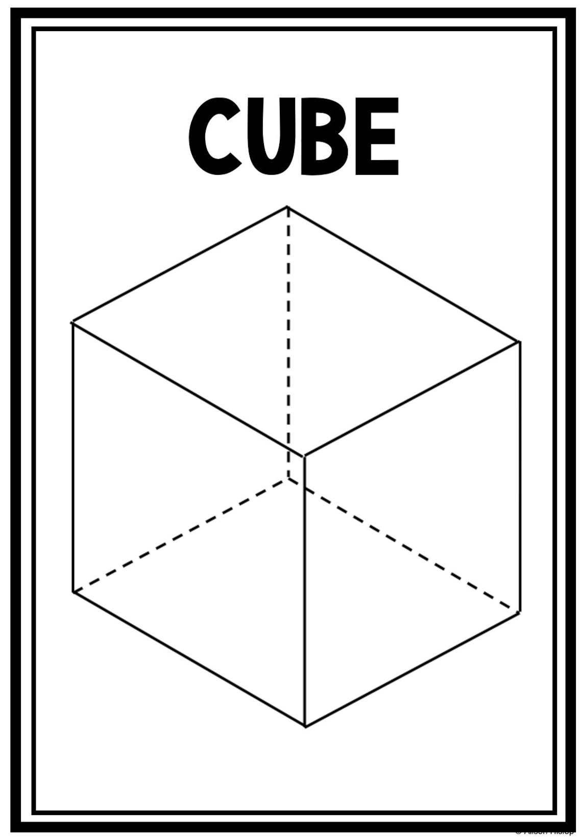 3D Shape Posters - Side, Vertices, Faces - Real Life Math Terminology ...