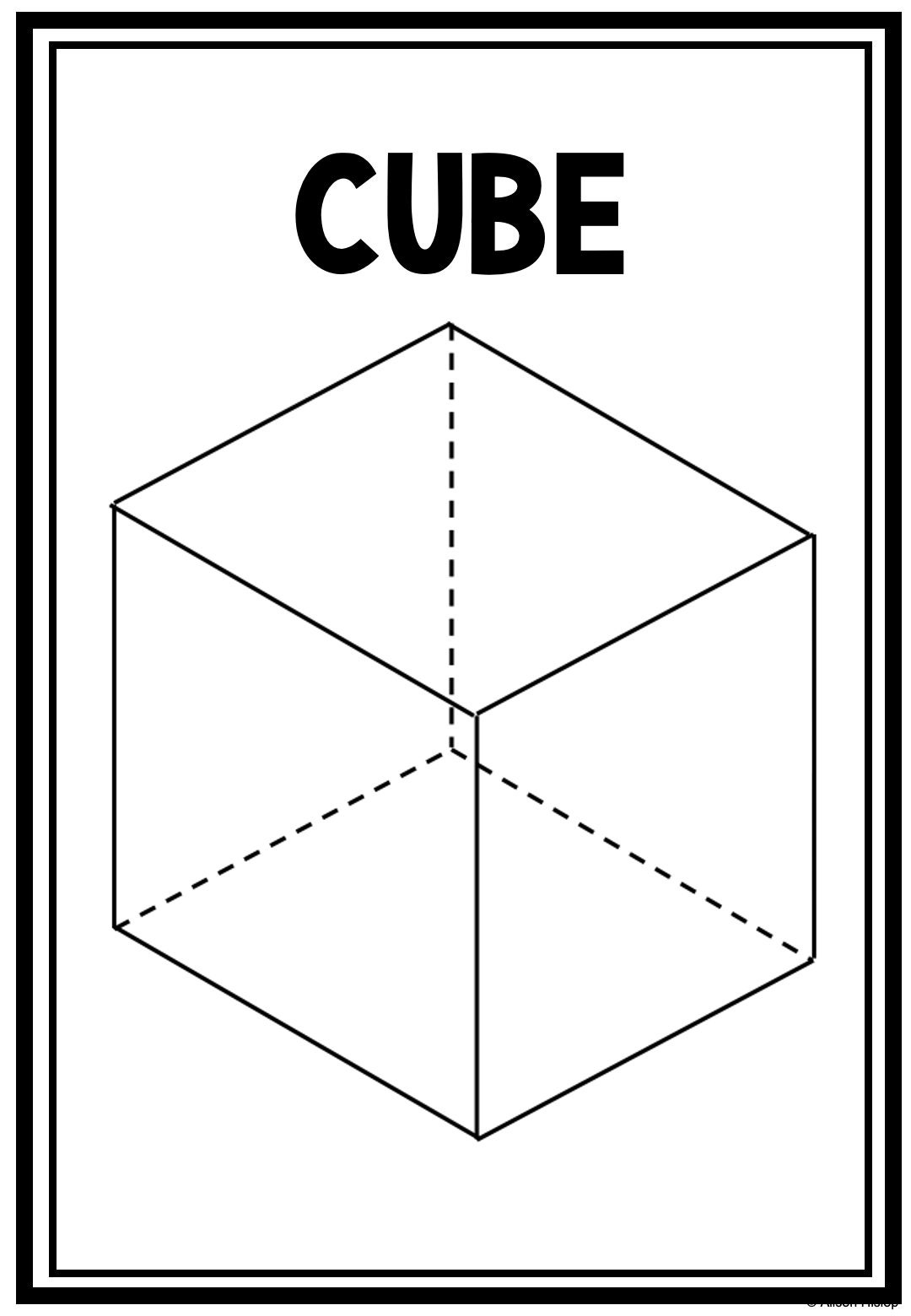 3D Shape Posters - Side, Vertices, Faces - Real Life Math Terminology ...