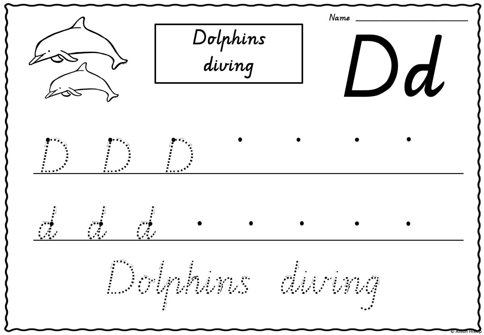 Ants in the Apple Handwriting Sheets | Victorian Cursive Font ...