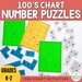 Number Puzzles - Ordering on 100s Chart - Place Value - Missing Numbers ...