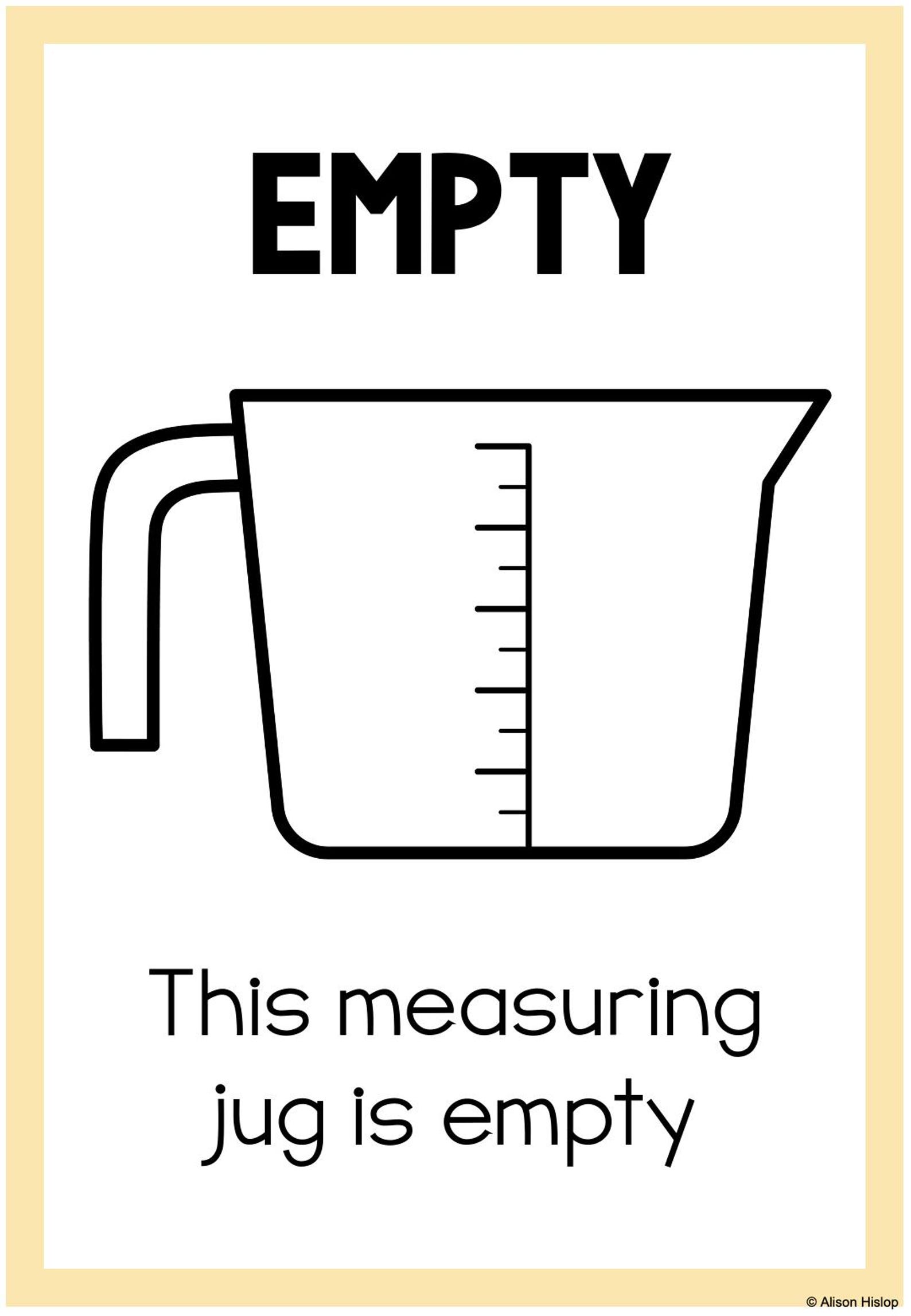 Volume and Capacity Posters - Math Terminology Vocabulary Digital ...