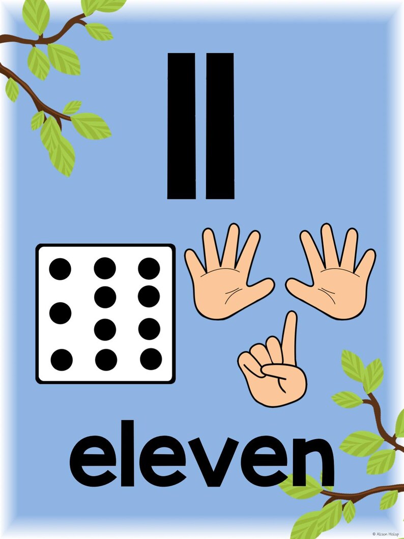 Number Posters 1 to 20, Counting by 10s to 100 - Classroom Decor Sloth ...