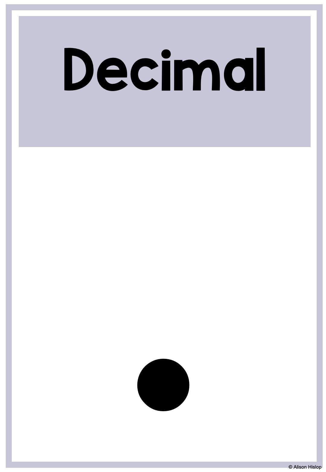 Place Value Wall Posters - Billions to Thousandths Including Decimal ...