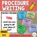 Procedural Writing - Posters Prompts Templates for Sequence & Procedure ...