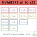 Multiplication Task Cards - Times Tables Cards for Games and Activities ...