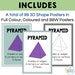3D Shape Posters - Side, Vertices, Faces - Real Life Math Terminology ...