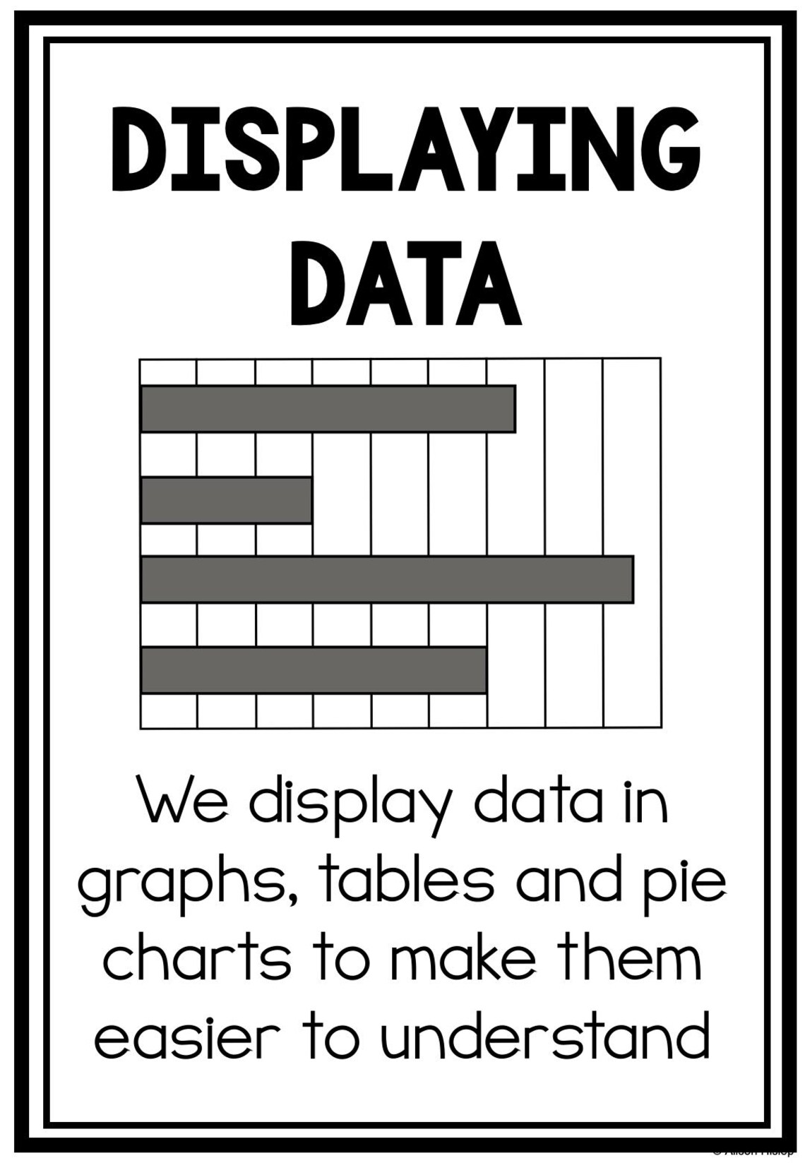 Data and Statistics Posters - Math Terminology, Definitions & Visual ...