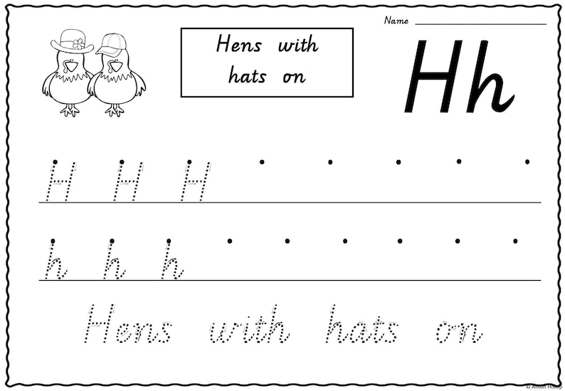 Ants in the Apple Handwriting Sheets | Victorian Cursive Font ...