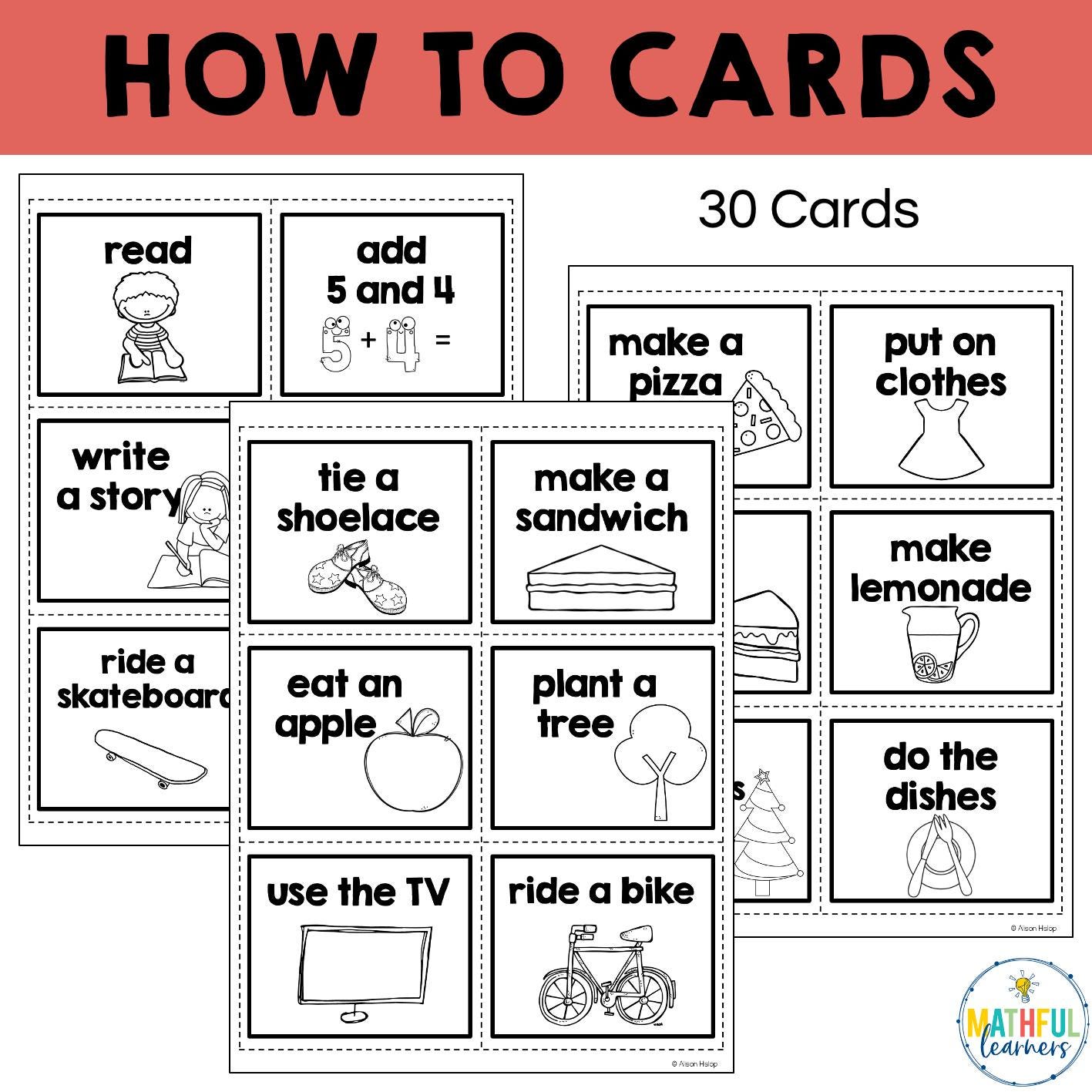 Procedural Writing - Posters Prompts Templates for Sequence & Procedure ...