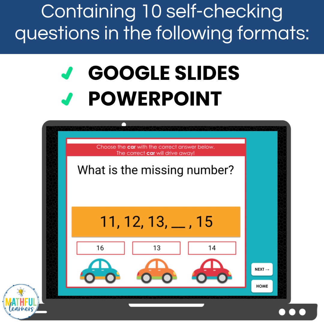 Ordering Numbers to 20 - Digital Math Activity | Google Slides ...