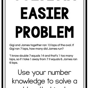 Problem Solving Strategy Posters for Word Problems - Elementary Grade 1 ...