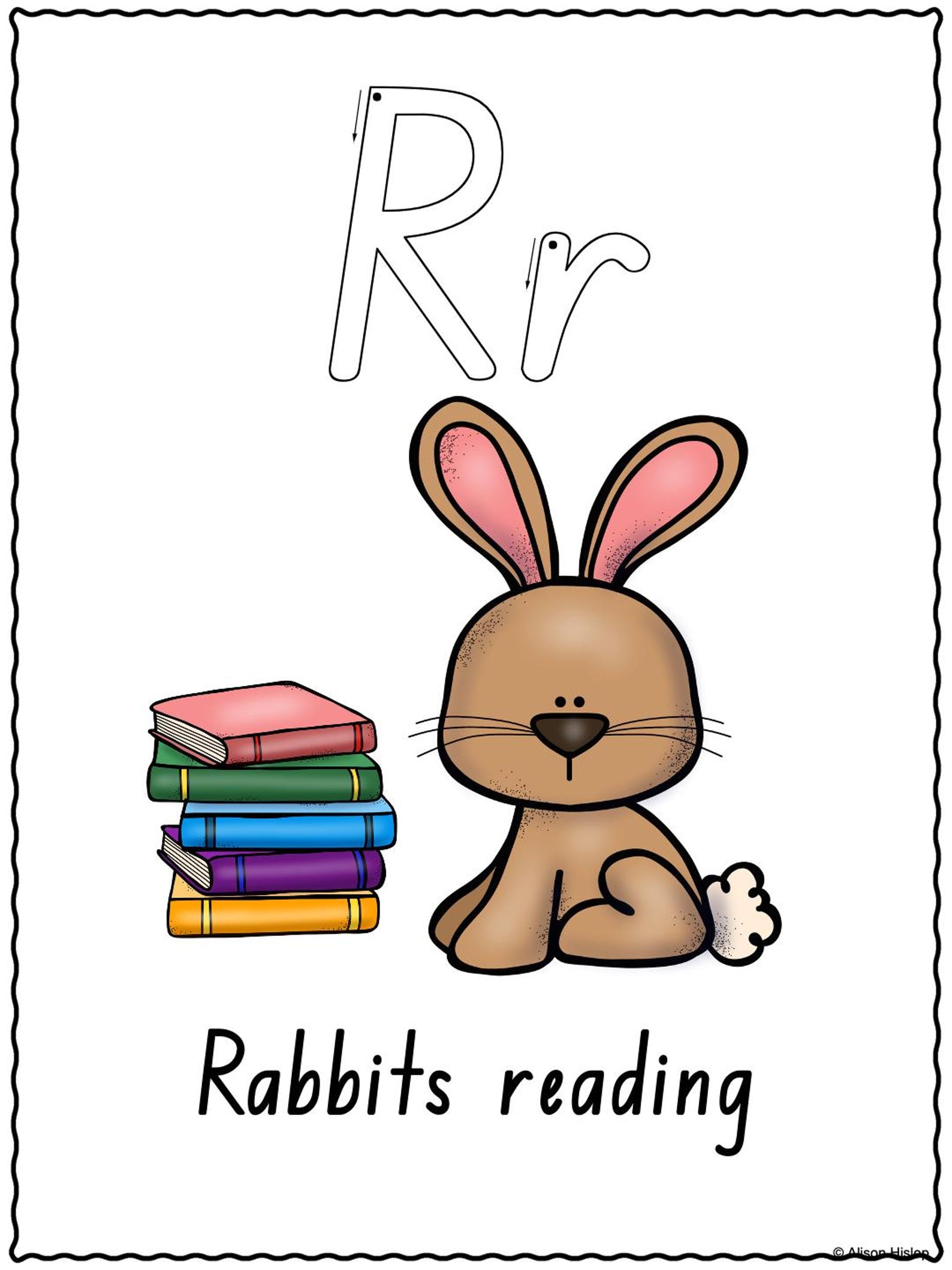 Ants in the Apple Alphabet Posters & Flashcards - NSW Foundation Font ...