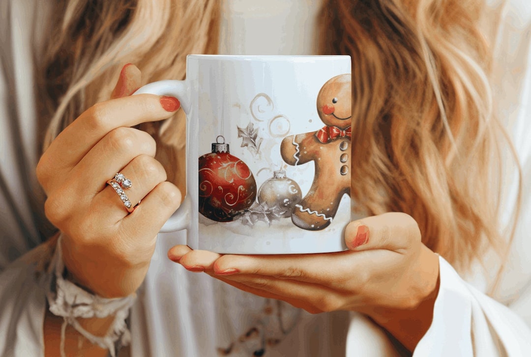 Gingerbread Man Christmas Mug Christmas Gingerbread Man - Etsy
