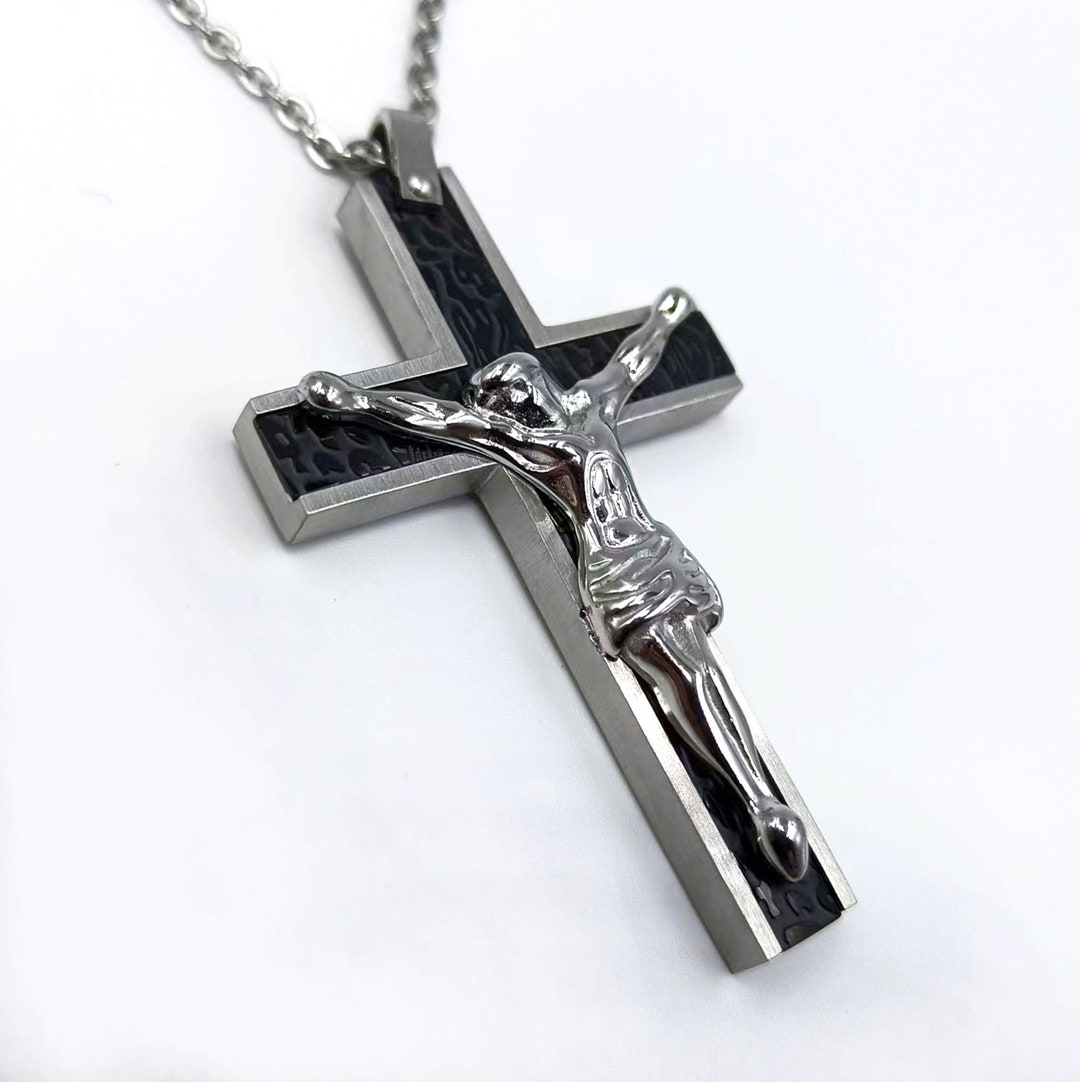Men’s Stainless Steel Necklace Chain, Christian Faith Necklace Chain ...