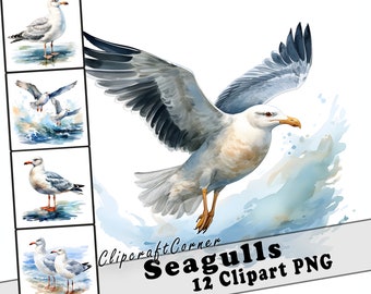 12 Flamingo Clipart PNG Bundle | Tropical Bird Watercolor Clipart PNG | Summer Clipart PNG ...