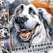 12 Great Pyrenees Clipart PNG Funny Dog Bundle | Watercolor Dog ...