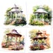 12 Garden Gazebo Clipart PNG Bundle | Watercolor Gazebo Clipart PNG ...