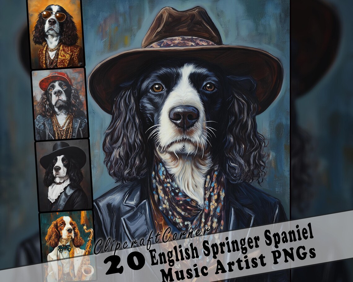 20 English Springer Spaniel Clipart Images | Springer Spaniel Dog ...