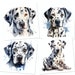 12 Dalmatian Clipart PNG Bundle Watercolor Dog Clipart PNG - Etsy