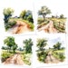 12 Country Lanes Clipart PNG Bundle | Watercolor Country Road Clipart ...