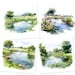 12 Farm Pond Clipart PNG Bundle | Watercolor Pond Clipart PNG | Farm ...