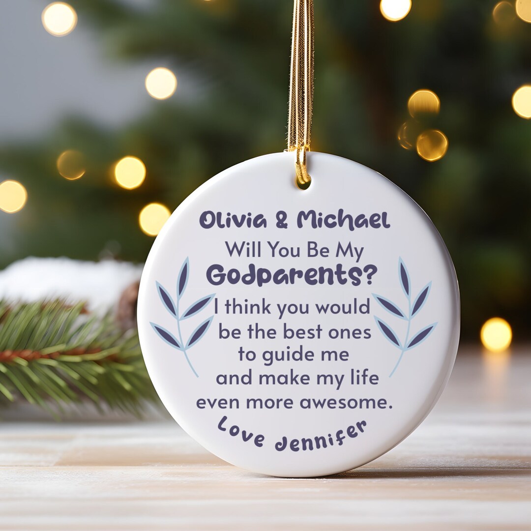 Personalized Godmother, Godfather Proposal Gift Custom Christening ...