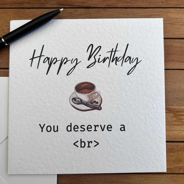 Geeky Birthday Card - Etsy UK