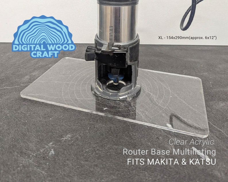 MAKITA Katsu Router Base Replacement - Clear Acrylic - 4 Different ...