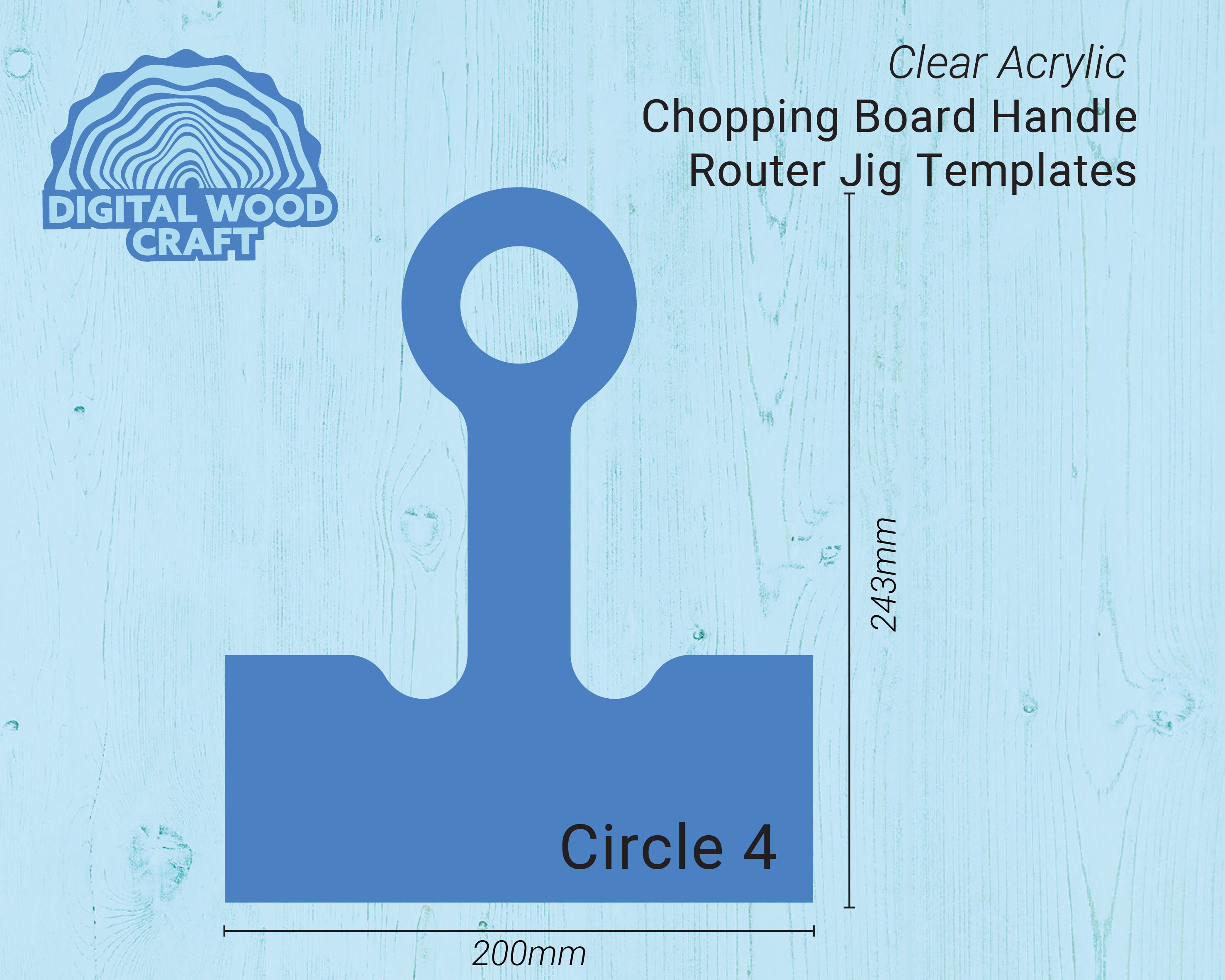 Cutting Serving Board Router Jig Clear Acrylic Reusable Charcuterie ...