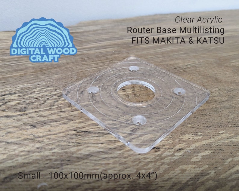 MAKITA Katsu Router Base Replacement - Clear Acrylic - 4 Different ...