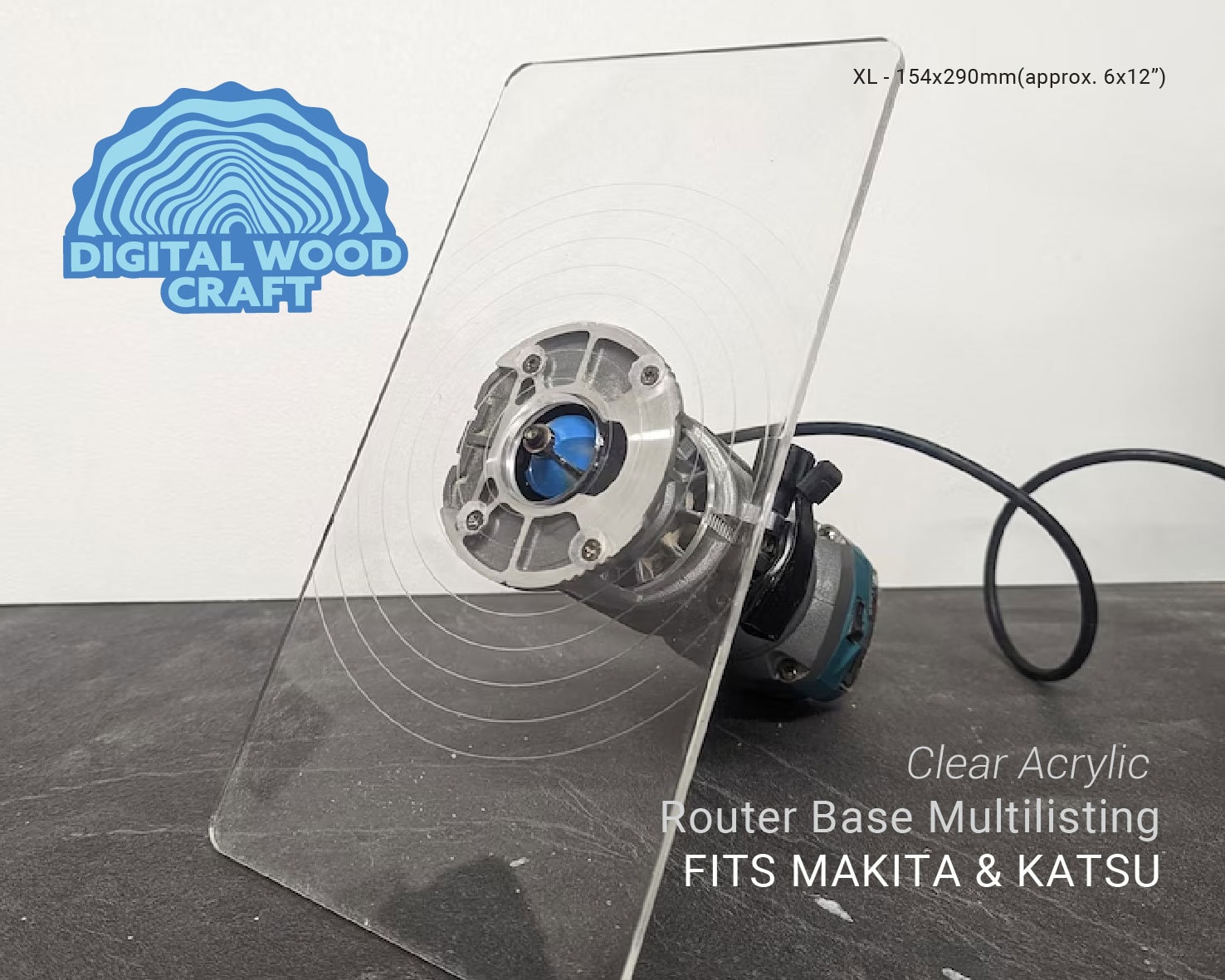 MAKITA Katsu Router Base Replacement - Clear Acrylic - 4 Different ...