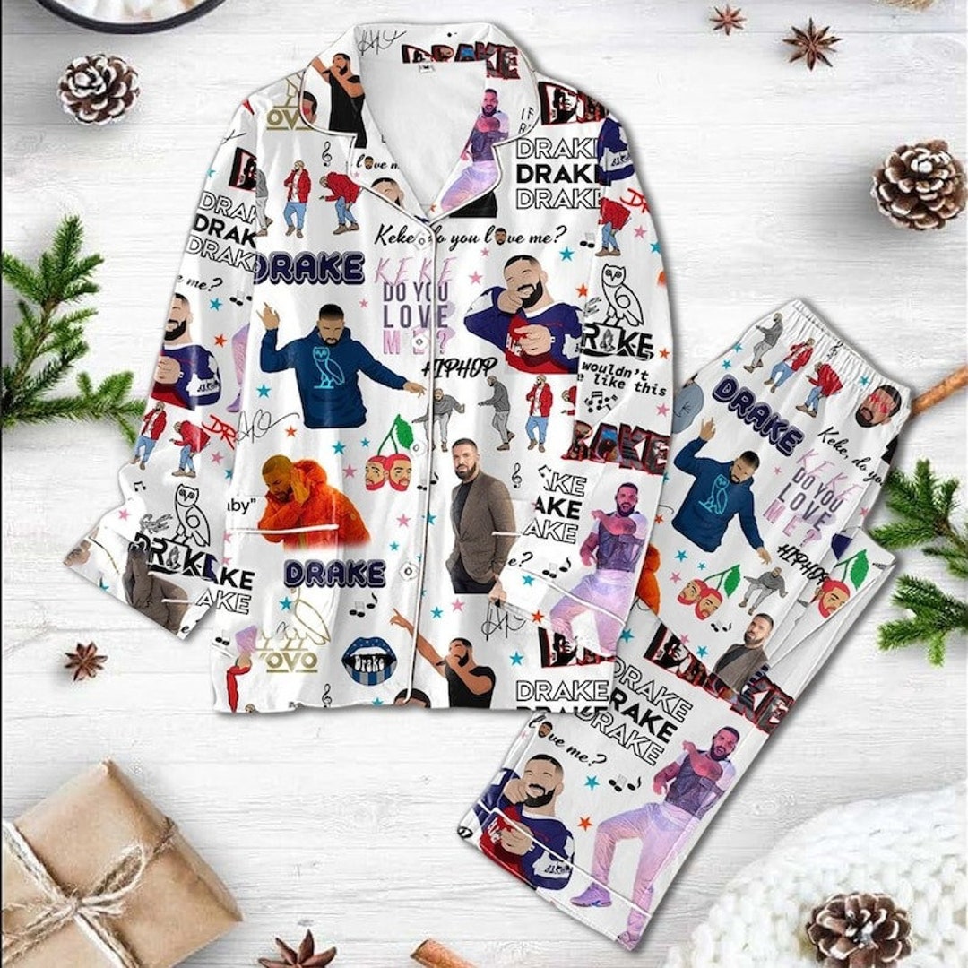 Drake Pajamas Set Drake Rap Thick Pajamas Drake Rapper - Etsy