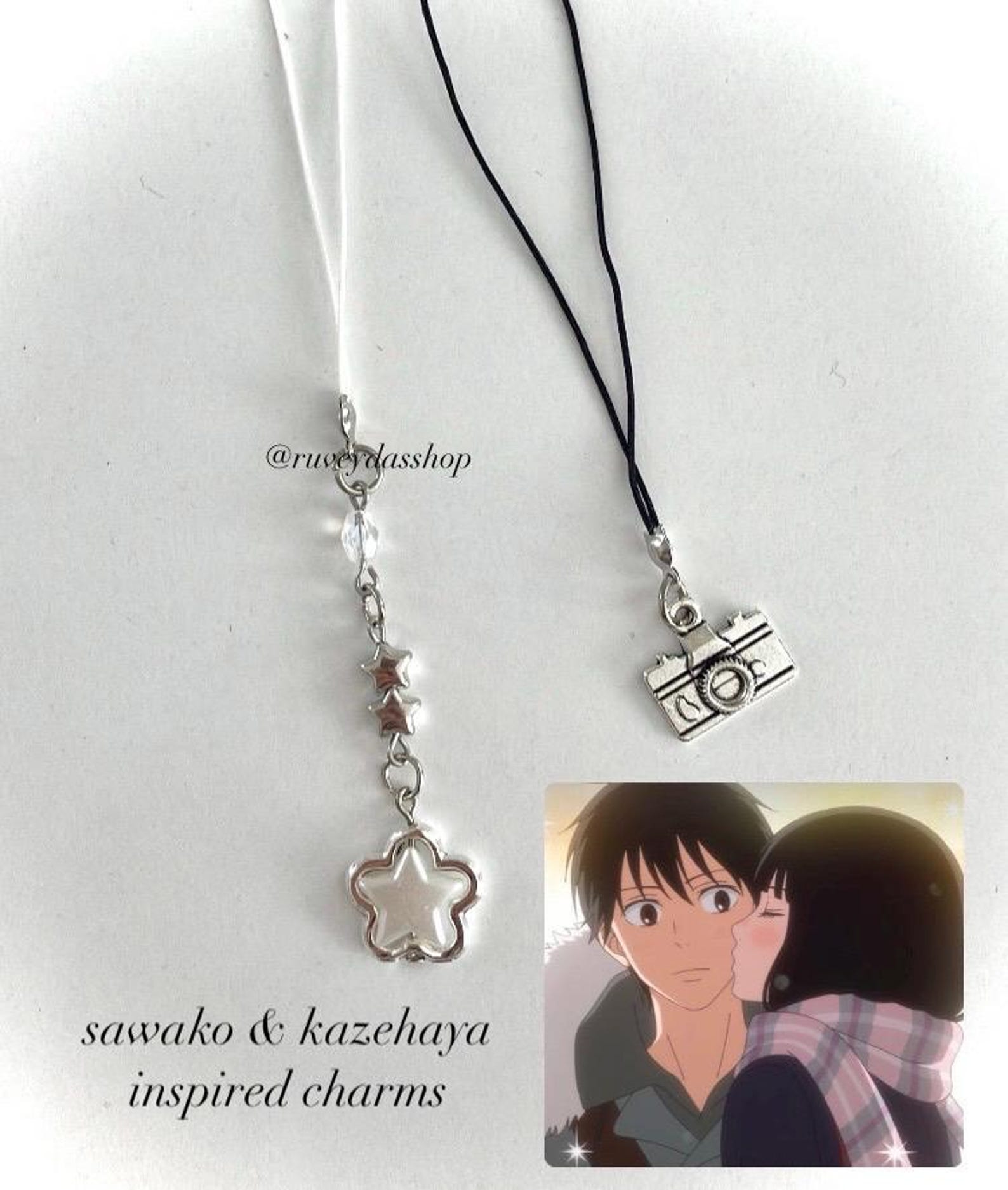 Sawako & Kazehaya Inspired Charms / Kimi Ni Todoke Charms / Beaded ...